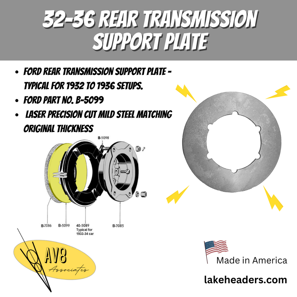 1932-1936 Ford Transmission Support Plate – Gear Drive Speed & Custom